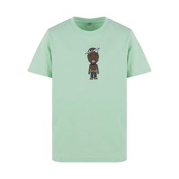 MisterTee M&auml;dchen T-Shirt "MisterTee Herren Kids LA Sketch Tee", gr&uuml;n, Gr. 158, bedruckt, 100% Baumwolle, Shirts