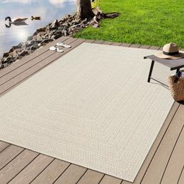 MERINOS Teppich &raquo;Kenzy 1&laquo; rechteckig 10 mm H&ouml;he robuster In- und Outdoor Teppich im nat&uuml;rlichen Jute-Look, wetterfest beige Polypropylen B : 80cm 1 