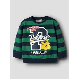 name it Jungen Sweatshirt &raquo;NMMJOSEF POKEMON NREG SWEAT UNB SKY&laquo;, Baumwollmischung, regular fit gr&uuml;n 98