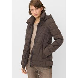 Fuchs & Schmitt Fuchs Schmitt Damen Steppjacke mit Kapuze abnehmbare Kapuze, Regular Fit braun 48