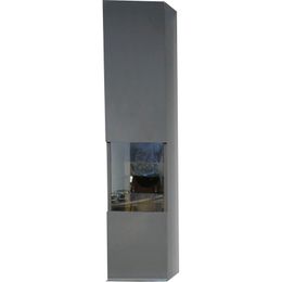 OTTO home Glasvitrine &raquo;Onyx&laquo; hochwertig UV lackiert, mit Soft-Close-Funktion, H&ouml;he 140cm grau Holzwerkstoff anthrazit Hochglanz, B/H/T: 30cm x 140cm x