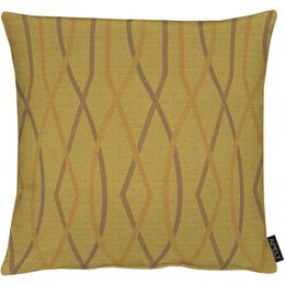 Apelt Dekokissen &raquo;Villa&laquo; Kissenh&uuml;lle mit F&uuml;llung, 1 St&uuml;ck gold Polyester B/L: 46cm x 46cm, 1 Stk.