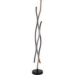 Globo LIGHTING LED Stehlampe &raquo;GERONIMO&laquo; LED-Modul 1 Stk. Warmwei&szlig; Stehleuchte, Wohnzimmer, Schlafzimmer, Flur beige &Oslash; 20cm H: 135cm, 1 Stk.