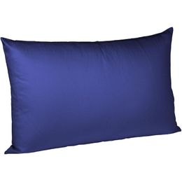 Fleuresse Kissenbezug &raquo;Colours Mako Satin, 100% Baumwolle, mit Rei&szlig;verschluss&laquo; Mako Satin, gl&auml;nzend, glatt, Premium Qualit&auml;t blau Mako-Satin, Mako-
