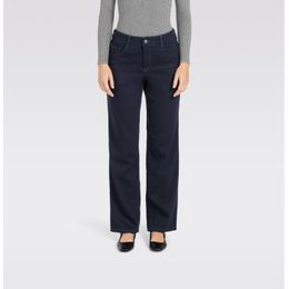 MAC Damen Straight-Jeans "GRACIA", blau, Gr. 38, unifarben, Denim/Jeans, Obermaterial: 77% Baumwolle, 10% Polyester, 10% Viskose, 3% Elasthan, Jeans,