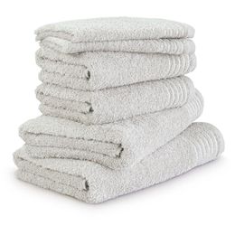 M&ouml;ve Handtuch Set &raquo;New Classic&laquo; Set 6 Walkfrottier 2x G&auml;ste-, 2x Hand- und 2x Duscht&uuml;cher beige Walkfrottier, Obermaterial: 100% Baumwolle 6, Walkfrottier