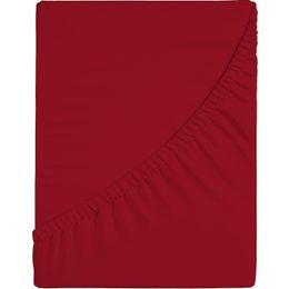 bellana Spannbettlaken &raquo;bellana premiumstretch&laquo; super elastisch rot Jersey-Elasthan, Obermaterial: 95% Baumwolle, 5% Elasthan 1 Stk., Jersey-Elasthan,