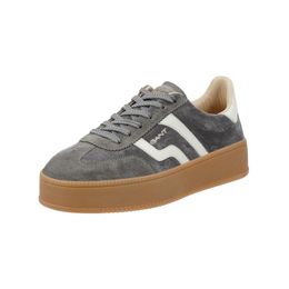 Gant Damen Plateausneaker "Gant Sneaker Veloursleder", Gr. 42, grau, Veloursleder, Schuhe