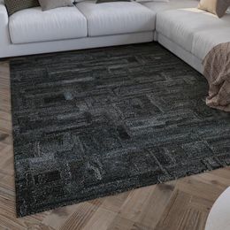 Wecon Home Teppich &raquo;Hamptons FORTYTWO&laquo; rechteckig 15 mm H&ouml;he L&auml;ufer, Kurzflor, Wohnzimmer, Schlafzimmer, elegant, geometrisch blau Polyester B : 40cm 