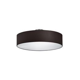 Trio Leuchten Deckenleuchte &raquo;Hotel&laquo; E27 1 Stk. Deckenlampe &Atilde; ̃ 50 cm mit Stoff-Schirm, Leuchtmittel tauschbar schwarz 3, &Oslash; 50cm H: 18cm, 1 Stk.