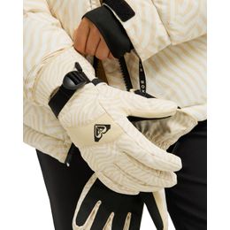 Roxy Damen Snowboardhandschuhe "Roxy Jetty", beige, Gr. M, Kunstfaser, Handschuhe