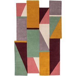 FLAIR RUGS Teppich &raquo;SHUFFLE SHAPED&laquo; rechteckig 10 mm H&ouml;he Shuffle-f&ouml;rmiger Wollteppich Wolle B : 120cm 1 Stk., 10mm, L: 180cm