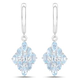 Rafaela Donata Damen Paar Ohrh&auml;nger "Set: K92", 37,8mmsilber, blau, Ohrringe, aus Sterling Silber