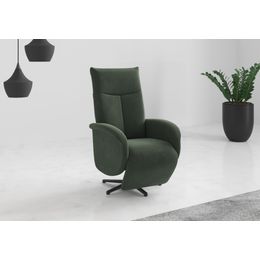 Sit & More TV-Sessel SIT & MORE, B:75cm H:112cm T:82cm, gr&uuml;n, 90% Polyester, 10% Polyamid, Sessel, "Glendale", wahlweise mit Aufstehhilfe, 2 Motoren und Akku