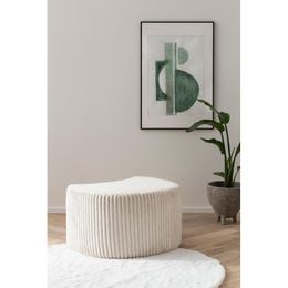 Home Affaire Hocker &raquo;MAISIE Cord, passende Erg&auml;nzung Big-Drehsessel&laquo; in 3 Farben beige B/H/T: 47cm x 45cm x 53cm, Cord