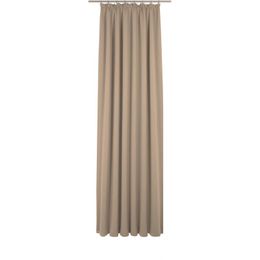 Adam Vorhang &raquo;Uni Collection&laquo; Kr&auml;uselband 1 Stk. tlg. aus 100% Bio-Baumwolle, Vorhang nach Wunschma&szlig; braun Baumwolle (Bio-Baumwolle) 255cm, Kr&auml;uselband, 