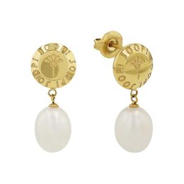 JOOP! Damen JOOP! Paar Ohrh&auml;nger mit S&uuml;&szlig;wasserzuchtperle 8mm, Edelstahl Perlen