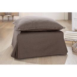 Home Affaire Hocker &raquo;Luise&laquo; braun B/H/T: 65cm x 45cm x 65cm, Webstoff