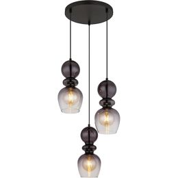 Globo LIGHTING H&auml;ngeleuchte &raquo;CLARITY&laquo; E27 1 Stk. H&auml;ngelampe / Schlafzimmer / Wohnbereich / schwarz / Glas schwarz 1 Stk.