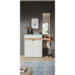 Home Affaire Garderoben-Set &raquo;Oran&laquo; Set, 2 Stk. tlg. wei&szlig; Holzwerkstoff B/H/T: 110cmcm x 194cmcm x 37cmcm