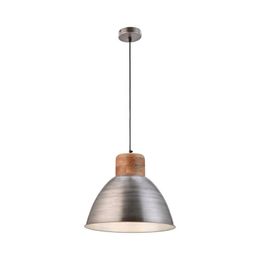 JUST LIGHT Pendelleuchte &raquo;SAMIA&laquo; E27 1 Stk. ExklusiveE27 silber 1, &Oslash; 42cm H: 120cm, 1 Stk.