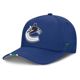 Fanatics Jungen Baseball Cap "Fanatics Cap Vancouver Canucks NHL Draft 25 Adj. Meshback", blau, Kunstfaser, Wolle, Caps