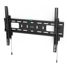 Hama TV-Wandhalterung &raquo;Wandhalterung (neigbar, 37" - 90", VESA 600x400)&laquo; bis 229 cm Zoll mit Diebstahlschutz schwarz Stahl Einheitsgr&ouml;&szlig;e