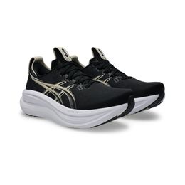 asics Herren Laufschuh "GEL-NIMBUS 28", Gr. 49, schwarz, Synthetik, Schuhe, mit Knit-Obermaterial, mit FF BLAST PLUS D&auml;mpfung