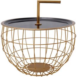 Kayoom Beistelltisch &raquo;Art Deco 500, Abstelltisch aus Metall,funktional und stabil&laquo; 1 Stk. tlg. Dekorativ, mit abnehmbarem Griff ( 13 cm ), Stauraumfunktion 
