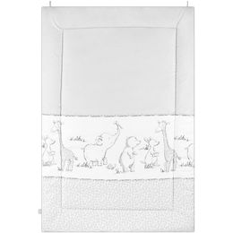 Julius Z&ouml;llner Krabbeldecke &raquo;Safari&laquo; Made in Germany wei&szlig; Baumwolle, Polyester B/L: 95cm x 135cm