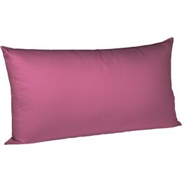 Fleuresse Kissenbezug &raquo;Colours Mako Satin, 100% Baumwolle, mit Rei&szlig;verschluss&laquo; Mako Satin, gl&auml;nzend, glatt, Premium Qualit&auml;t lila Mako-Satin, Mako-