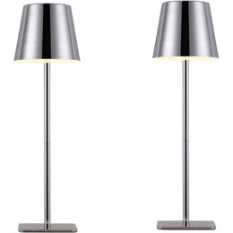 OTTO home LED Tischleuchte &raquo;Merrin - 2er Set Akkuleuchte&laquo; LED-Modul 2 Stk. warmwei&szlig; - kaltwei&szlig; 2er Set, dimmbar, Farbwechsel, Akku Tischlampe, LED, 