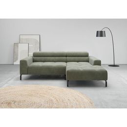 Home Affaire Ecksofa &raquo;Claya, 223 cm breit, L-Form, Kopfteilverstellung&laquo; Moderne Steppung, weicher Polsteraufbau & saugroboterfreundliche H&ouml;he 88% 