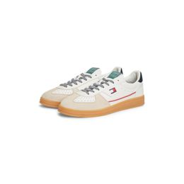 Tommy Jeans Herren Sneaker &raquo;THE GREENWICH EDGE LEATHER&laquo; Freizeitschuh, Halbschuh, Schn&uuml;rschuh mit vielen farbigen Details 41
