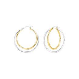 Amor Damen Paar Creolen &raquo;2026242&laquo; gold Silber 925 (Sterlingsilber)