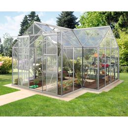 Vitavia Gew&auml;chshaus &raquo;Sirona&laquo; silber B/H/T: 381cm x 381cm