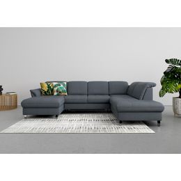 Sit & More sit&more Wohnlandschaft &raquo;Maggiore U-Form&laquo; wahlweise mit Kopfteilverstellung, Schlaffunktion und Stauraum grau 98% Polyester, 2% Polyamid B/H/T: 312cm 