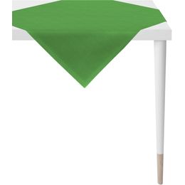 Mitteldecke Apelt, B:95cm L:95cm, gr&uuml;n, Leinen, Polyester, Tischdecken, "Arizona, Uni-Basic", Leinenoptik