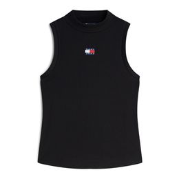 Tommy Jeans Top 'Tommy Badge Slim Tank' Damen Gr&ouml;&szlig;e XL/XXL schwarz