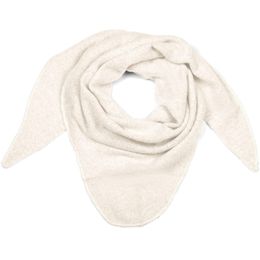 styleBREAKER Damen Dreieckstuch "Strick Dreiecktuch meliert", wei&szlig;, Modisch, Obermaterial: 80% Viskose CV. 20% Wolle WO., Modet&uuml;cher