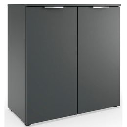 wimex Kommode &raquo;Level by fresh to go&laquo; 2-t&uuml;rig mit soft-close Funktion, 81cm breit, 84cm hoch grau Holzwerkstoff B/H/T: 81cm x 84cm x 41cm, 2 Stk.