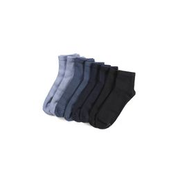 s.Oliver Damen s.Oliver Kurzsocken &raquo;essentials&laquo; 8 Paar tlg. mit pflegeleichtem Materialmix blau 35-38