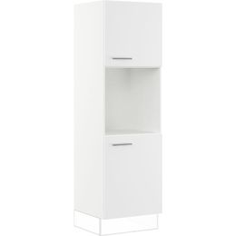 IMPULS K&Uuml;CHEN Backofenumbauschrank &raquo;"Valencia & Tirana", Breite/H&ouml;he: 60/190,7 cm&laquo; vormontiert, mit zwei zus&auml;tzlichen T&uuml;ren wei&szlig; Dekorfolie, 