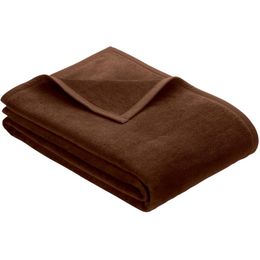 Ibena Wohndecke &raquo;Luxus&laquo; verschiedene Gr&ouml;&szlig;en, uni, Kuscheldecke, Premium, made in Europe! braun Baumwolle, Polyacryl, Polyester B/L: 100cm x 150cm