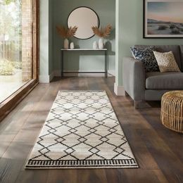 FLAIR RUGS Teppich &raquo;ALLIA DIAMOND&laquo; rechteckig 8 mm H&ouml;he wei&szlig; Oberfl&auml;che: 100% Polyester. R&uuml;ckseite: 60% Baumwolle, 31% Polyester, 9% Synthetik B : 