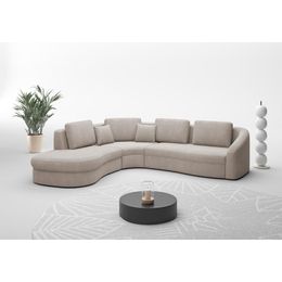 Sit & More sit&more Ecksofa &raquo;Jazz L-Form&laquo; In weiteren Gr&ouml;&szlig;en erh&auml;ltlich grau 100% Polyester B/H/T: 303cm x 88cm x 274cm, Luxus-Microfaser Euphoria, langer 
