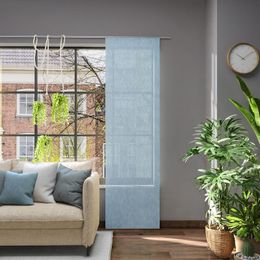 Neutex for you! Schiebegardine &raquo;Libre-ECO&laquo; Paneelwagen 1 Stk. tlg. 60 x 245 cm (B x H) blau Jacquard, Polyester 245cm, Paneelwagen, 60cm