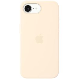Smartphone-H&uuml;lle &raquo;iPhone 17e Silikon Case mit MagSafe&laquo; Smartphones 15,5 cm (6,1 Zoll) beige Mikrofaser, Silikon Wie jedes von Apple entwickelte Case 