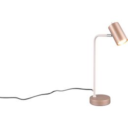 Trio Leuchten Schreibtischlampe &raquo;MARLEY, exkl. 1x GU10 max 5W, Tischleuchte H&ouml;he 45cm&laquo; GU10 1 Stk. warmwei&szlig; - kaltwei&szlig; mit Kippschalter, Leuchtenkopf 