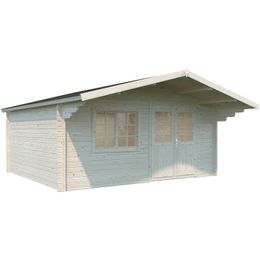 Palmako Gartenhaus &raquo;B_ritta&laquo; 19,7 qm transparent Massivholz ohne Dacheindeckung